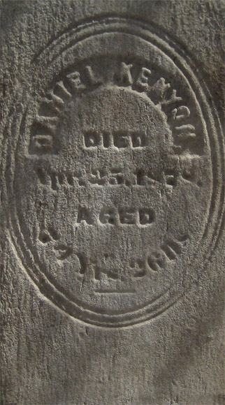 Daniel Kenyon Head Stone Close-up for 25 Seconds