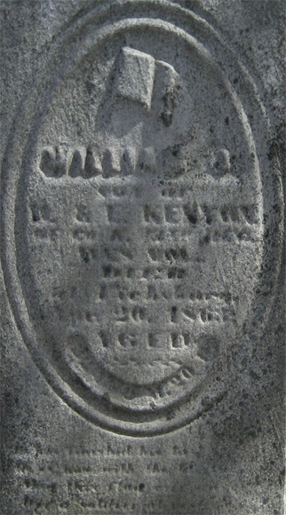 William J. Kenyon Head Stone Close-up for 25 Seconds